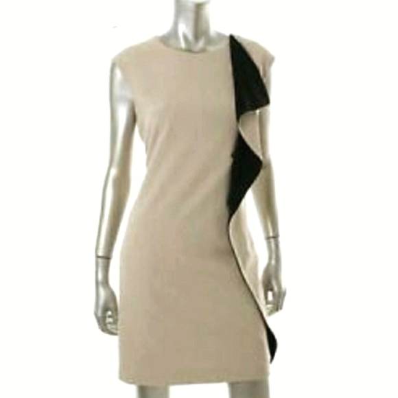 Calvin Klein | Dresses | Calvin Klein Ruffle Sheath Dress Free Shipping ...